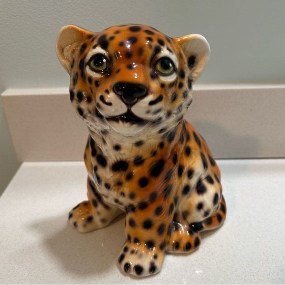 Made In Italy | Art | Vintage Ceramic Baby Leopard Made In Italy 96 ...